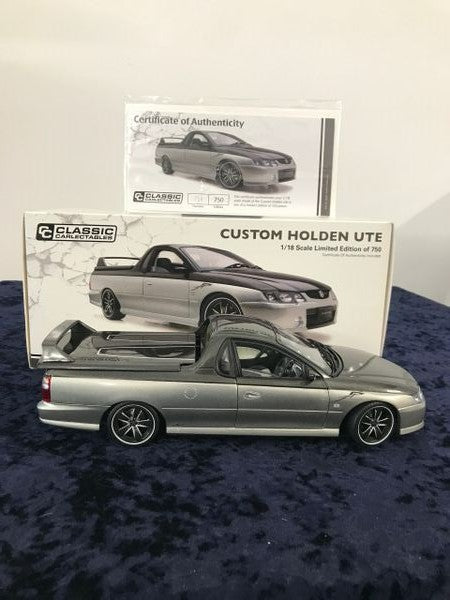 HOLDEN VY UTE STREET CUSTOM - GREY/BLACK – Diecastplus Newcastle